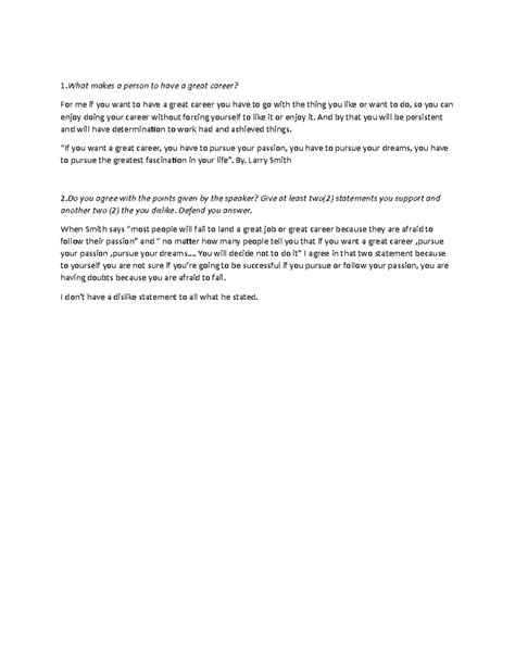 Euthenics Week 3 Essay About Yourself 1 Makes A Person To Have A Great Career For Me If