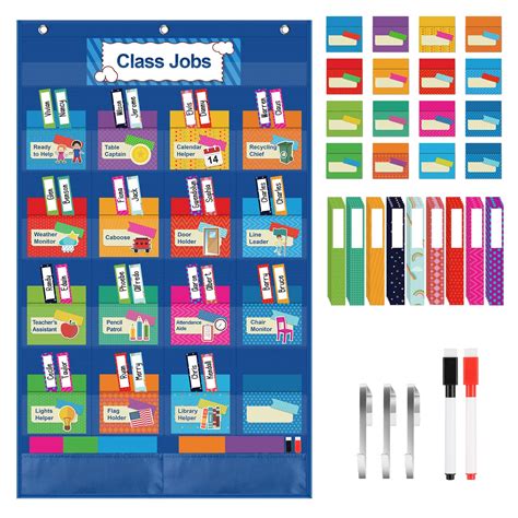 Kikigoal Class Jobs Pocket Chart Bulletin Board For