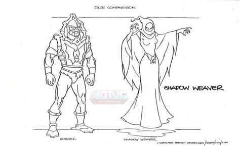 Masters Of The Universe Classics Filmation She Ra Model Sheet Shadow