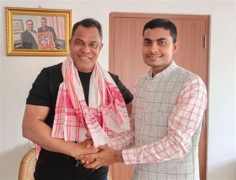 Met With Habib Mohammed Chowdhury Saheb Chairman Assam Minorities… Sajar Hussain
