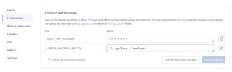 Renderexternalroutes Not Working Properly Render