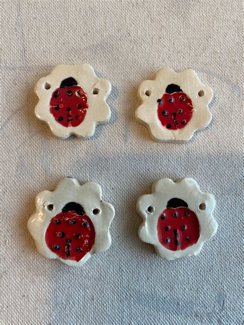 Ladybug Buttons Etsy