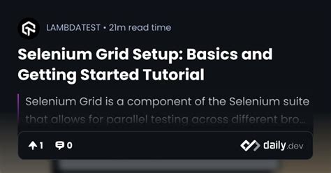 Mohammad Faisal Khatri On Linkedin Selenium Grid Setup Basics And Getting Started Tutorial