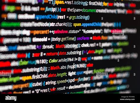 Abstract Program Code Stock Photo Alamy