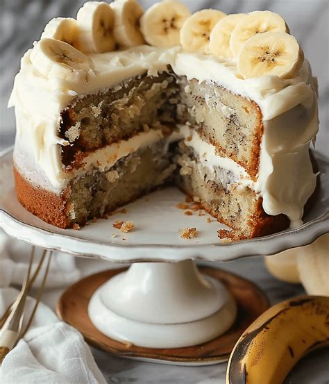 Banana Cake With Cream Cheese Frosting Lisa Recipe