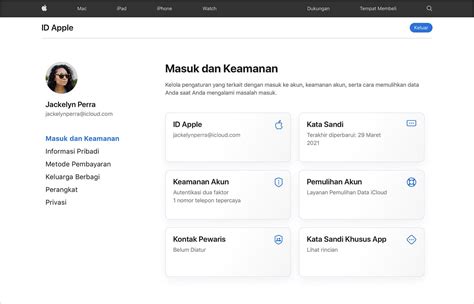 Mengubah ID Apple Apple Support ID
