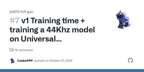 V1 Training Time Training A 44khz Model On Universal Vctkblizzard2011clipper Datasets
