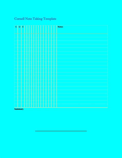 37 Cornell Notes Templates And Examples Word Excel Pdf