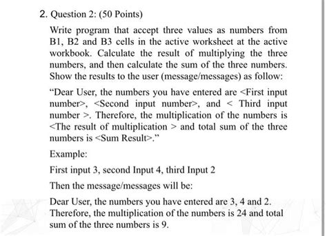 Solved 2 Question 2 50 Points Write Program That Accept