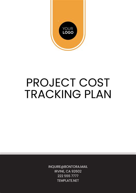 Free Project Cost Tracking Plan Template To Edit Online