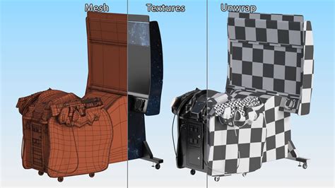 Arcade Game Machine Black Off State 3d Model 79 3ds Blend C4d Fbx Max Ma Lxo Obj Free3d