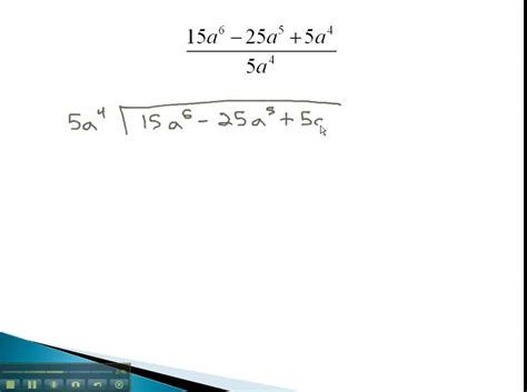 Divide Polynomials By A Monomial Part II YouTube
