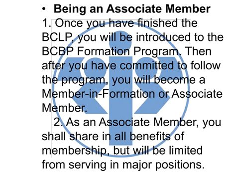 Bcbp Entering The Formation Program Talk Ppt