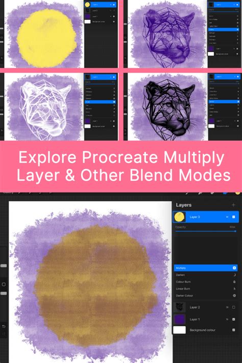Procreate Multiply Layer Tips For Using Blend Modes In Procreate Artsydee Drawing Painting