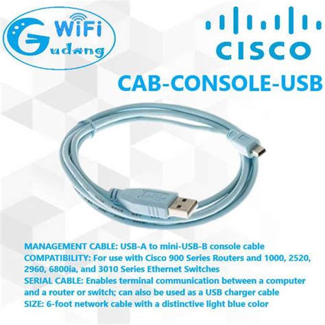 Promo Cisco Cab Console Usb Usb Console Cable Diskon 23 Di Seller