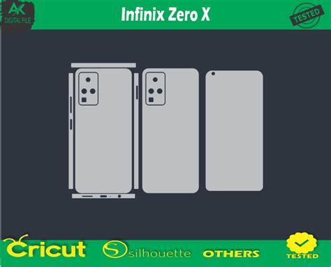 Infinix Zero X Skin Vector Template Ak Digital File