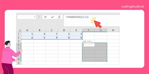 rumus fungsi transpose excel adalah cara mengolah data sederhana