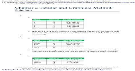 (PDF) Chapter 2 Tabular and Graphical Methods · Chapter 2 Tabular and Graphical Methods ...