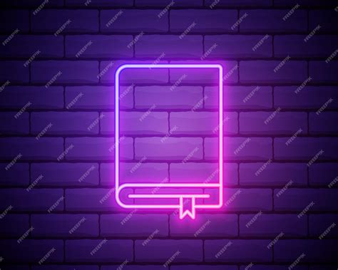 Premium Vector Notebook Neon Icon Simple Thin Line Outline Vector Of