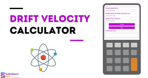 Drift Velocity Calculator