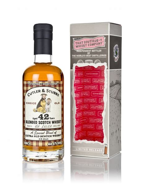Cutler And Stubbs 42 Year Old That Boutique Y Whisky Company 50cl