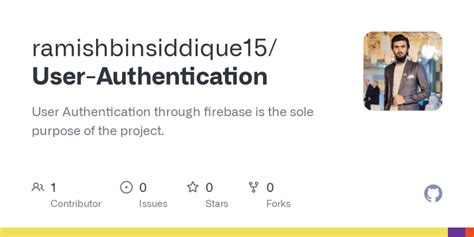 Github Ramishbinsiddique15user Authentication Ramish Bin Siddique