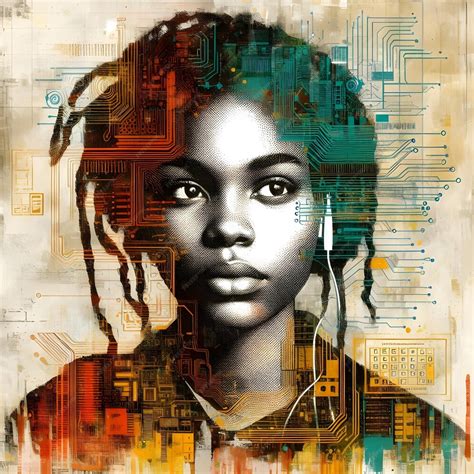 Female African American Computer Programmer Premium Ai Generated Image