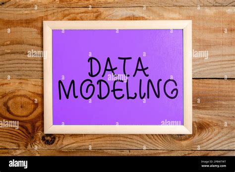 Hand Writing Sign Data Modeling Business Approach Process Of