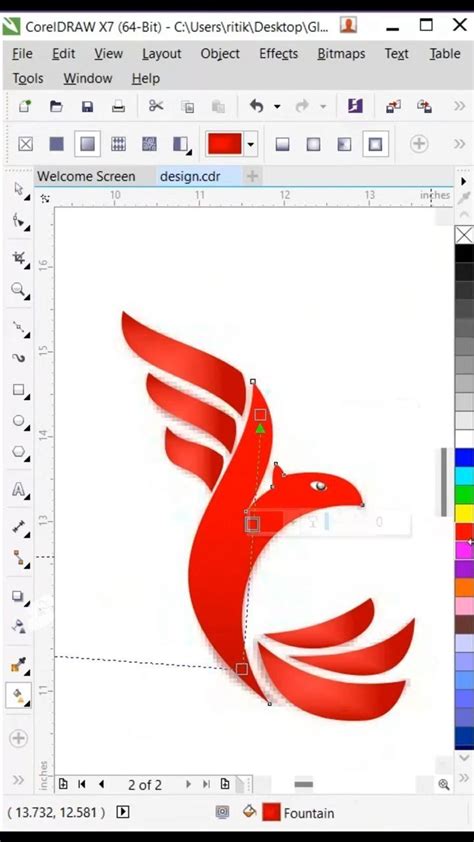 Corel Draw Work Profile Ideas Corel Draw Tutorial Coreldraw Design Coral Draw