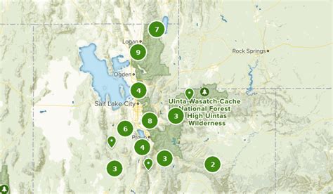 Uinta National Forest Ohv Map Wasatch Skyline Drive Ohv Route Utah