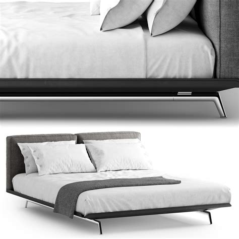 Flexform Este Bed 3d Model For Vray