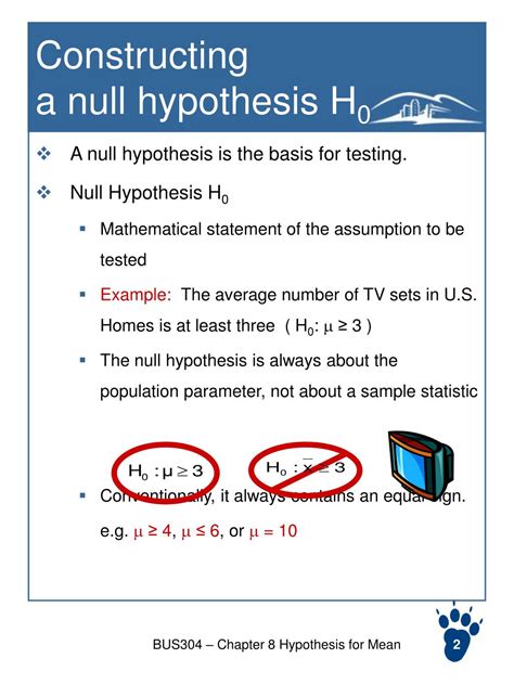 Ppt Chapter 8 Hypothesis Tests Powerpoint Presentation Free Download