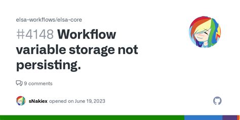 workflow variable storage not persisting · issue 4148 · elsa