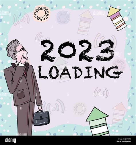 Conceptual Display 2023 Loading Business Concept Advertising The