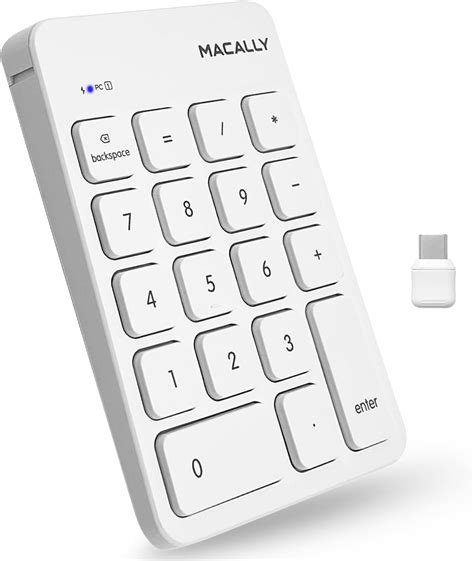 Macally Usb C Wireless Number Pad Numeric Keypad For Mac Macbok Imac Wireless 10