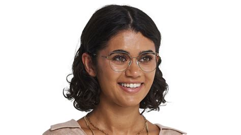 Specsavers Womens Glasses Jaki Gold Angular Metal Recycled Metals S Steel Frame 299