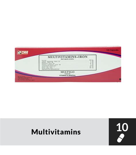 Multigo Multivitaminsiron Vitamins And Mineral Capsule