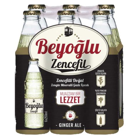 Beyoglu Gazoz Gingembre Ginger Ale 6x250ml
