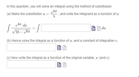 Solved In This Question You Will Solve An Integral Using Chegg