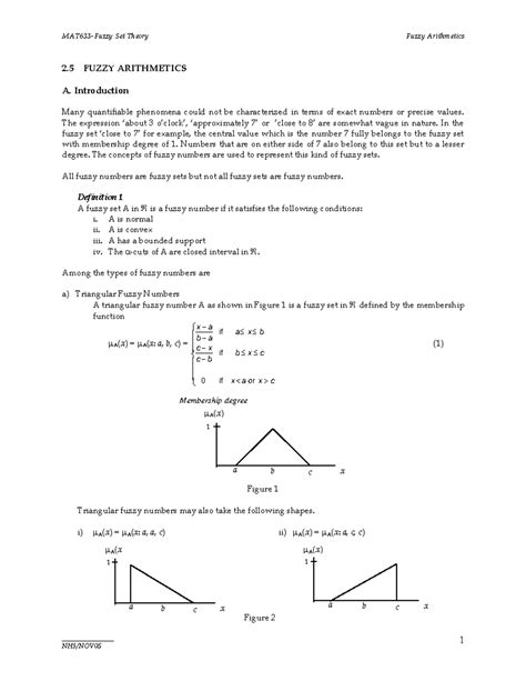 chapter 2 5 fuzzy arithmetic 1 2 5 fuzzy arithmetics a
