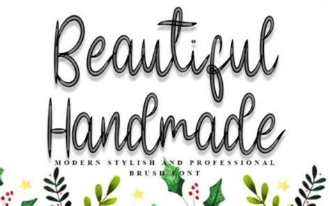 beautiful handmade script font