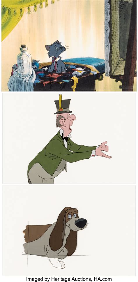 The Aristocats Edgar Berlioz And Lafayette Production Cels Group