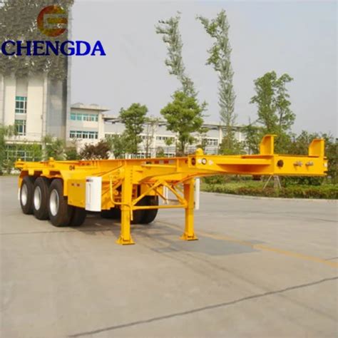 Skeletal Skeleton Chassis Flatbed Platform Container Semi Trailer For Sale Container Semi