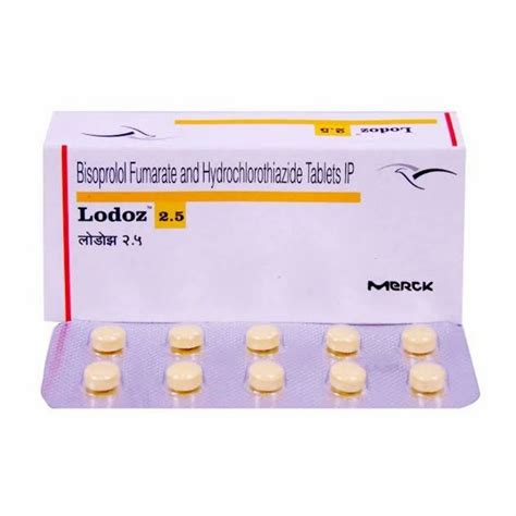 2 5mg Bisoprolol Fumarate Hydrochlorothiazide Tablets Ip At ₹ 80 66