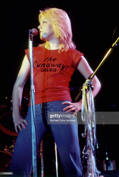 Singer Cherie Currie Of The Rock Band The Runaways Performs On
