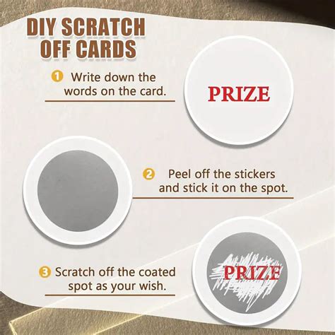 200100 Pcs Music Scratch Creative Scratch Card Coating Sealing Paste Round Diy Scratch Award