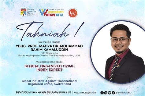 Tahniah Prof Madya Dr Mohammad Rahim Kamaluddin Pusat Kepimpinan Wanita Tun Fatimah Hashim