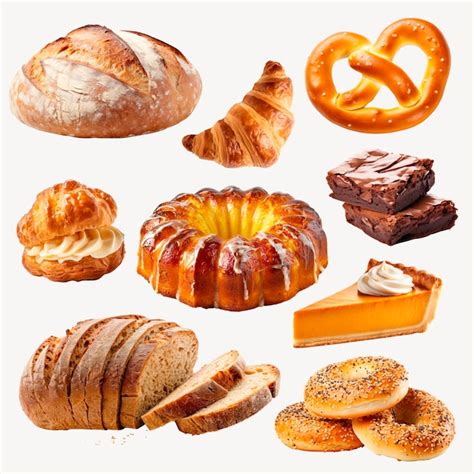 Assorted Delicious Baked Goods Premium Ai Generated Psd