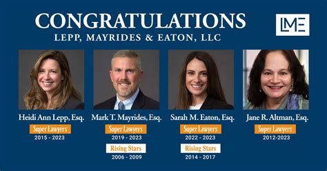 2023 New Jersey Super Lawyers List Lepp Mayrides And Eaton
