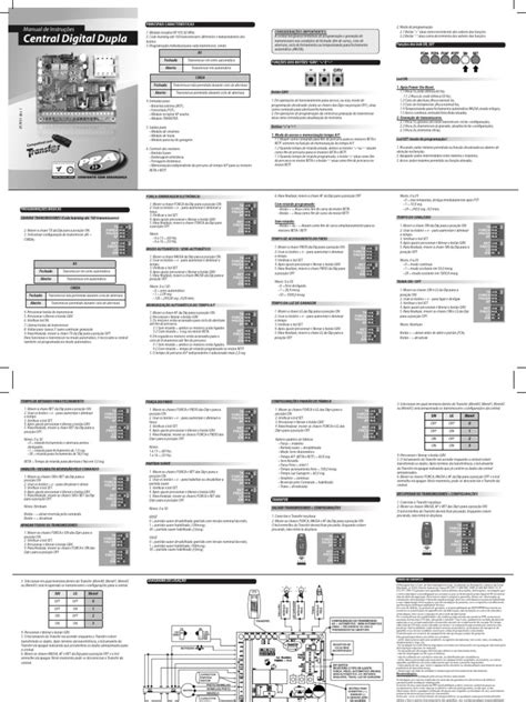 Manual De Instruções Central Digital Dupla Rev1 Pdf Relâmpago Bens Manufaturados